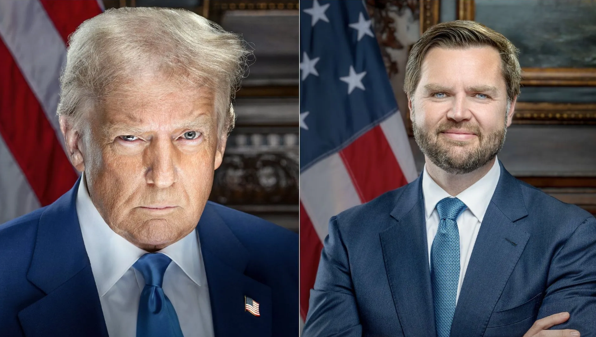 Fotos oficiais de Trump e Vance para novo Governo dos EUA são ...