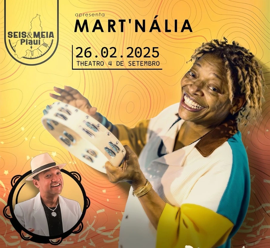 Mart'nália vai apresentar o melhor do pagode dos anos 90 em Teresina - GP1